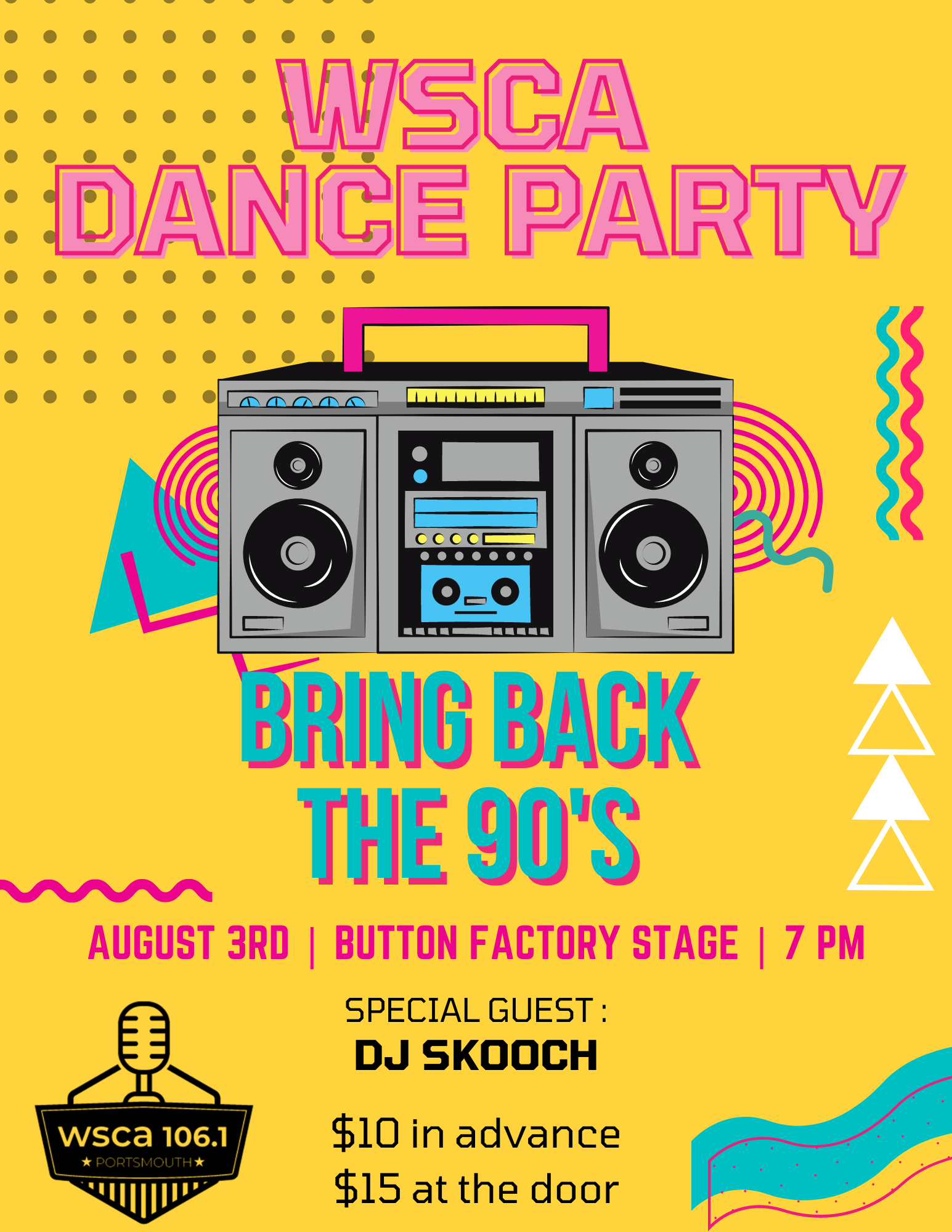 Bring Back the 90's Dance Party & Live Broadcast with DJ Skooch ...